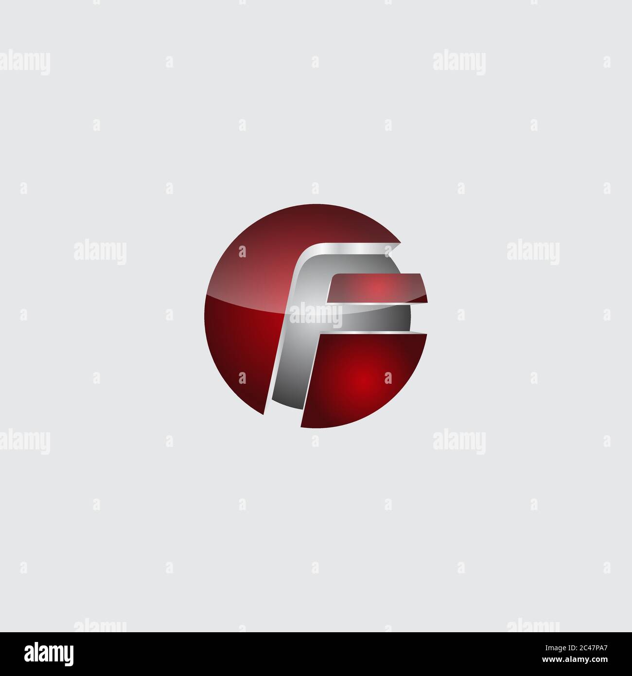 Business corporate initial circle 3d letter f logo design template ...