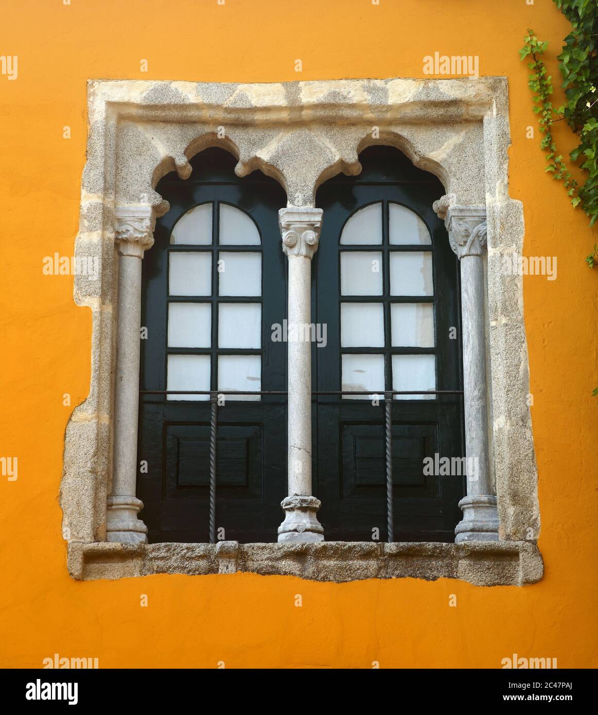 Beautiful Arabesque - Gothic Manueline marble window and surround on a ...