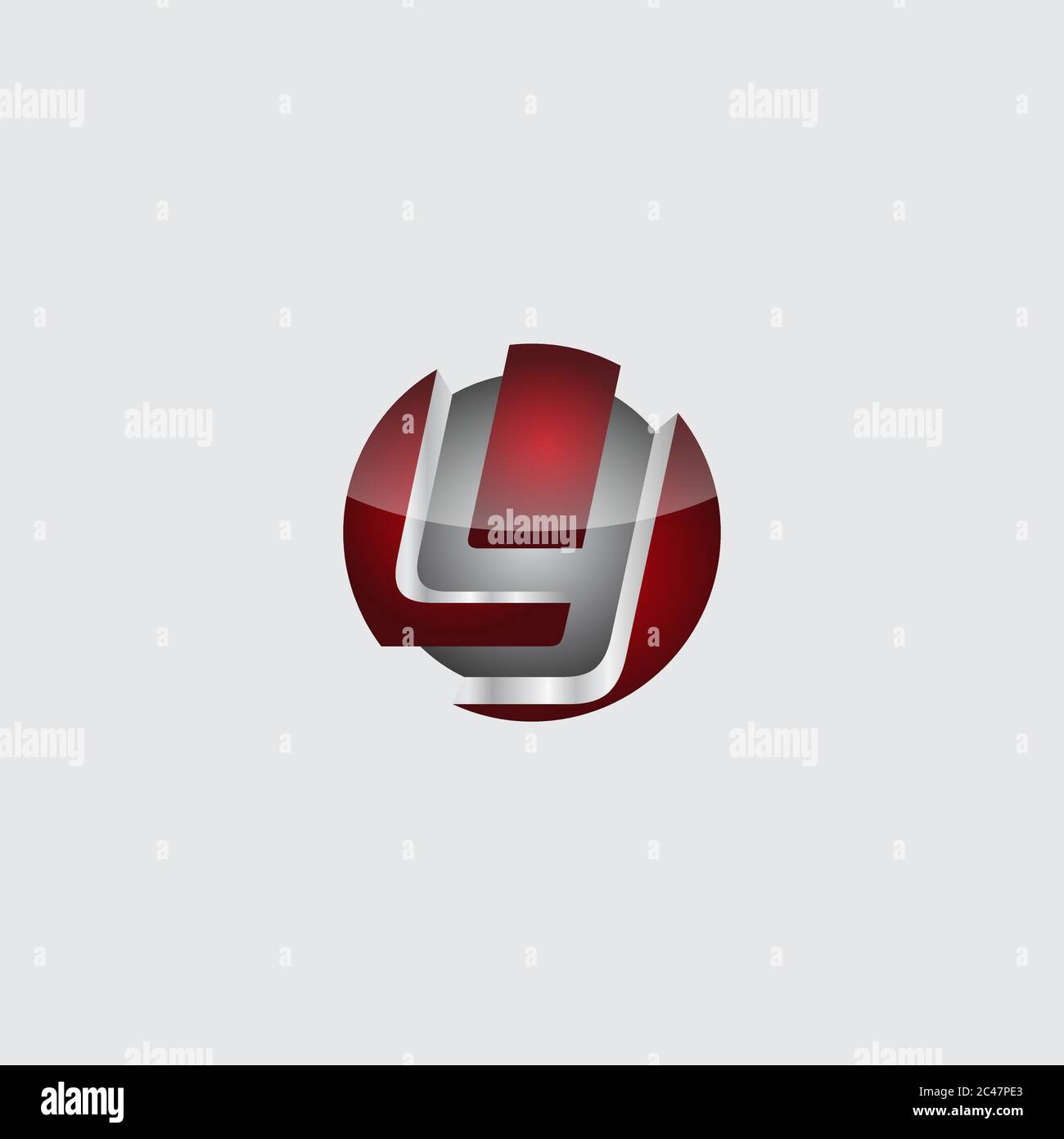 Business corporate initial circle 3d letter y logo design template ...