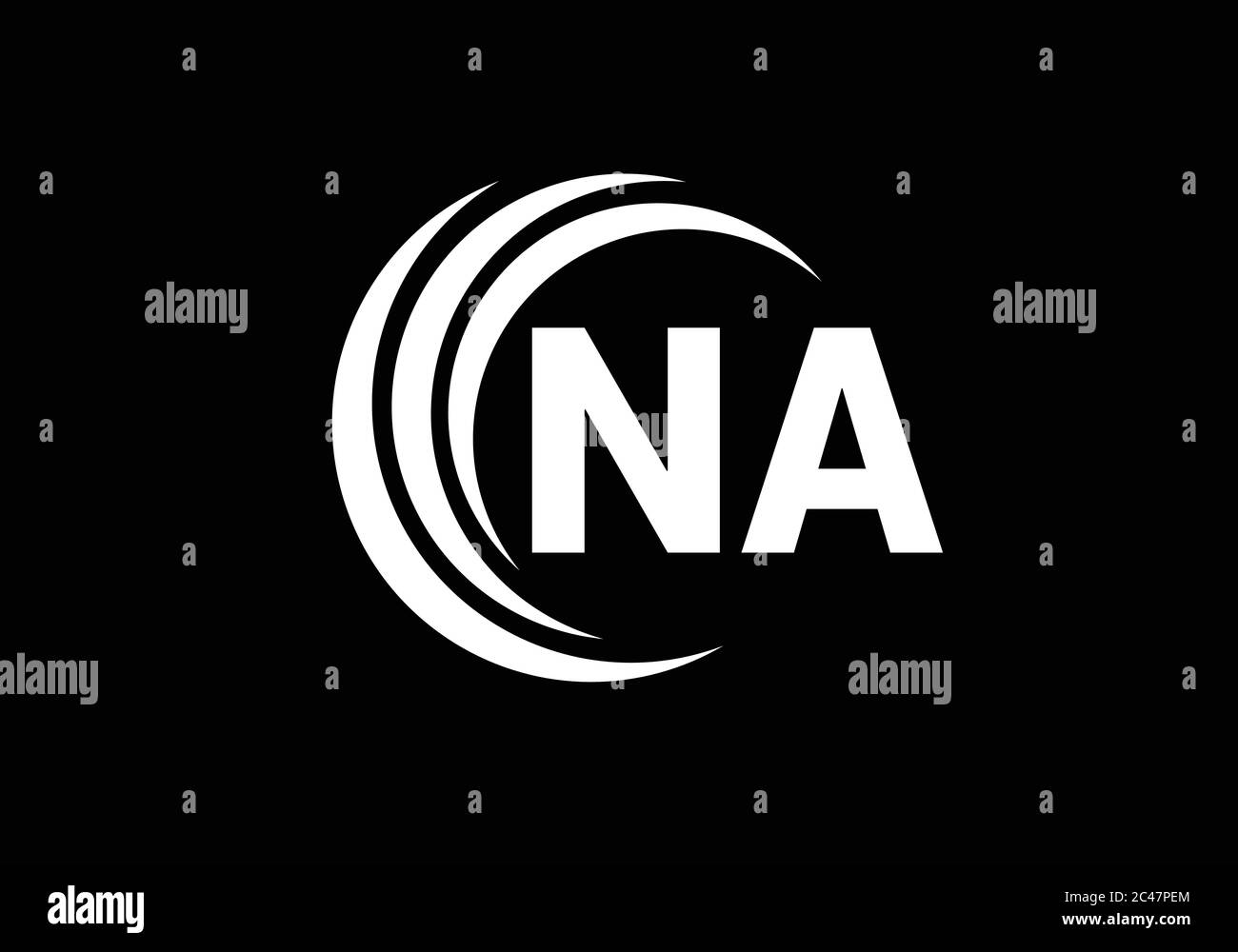 Initial Monogram Letter N A Logo Design Vector Template. N A Letter ...