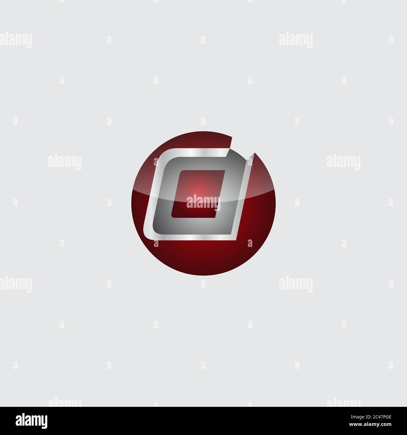 Business corporate initial circle 3d letter d logo design template ...