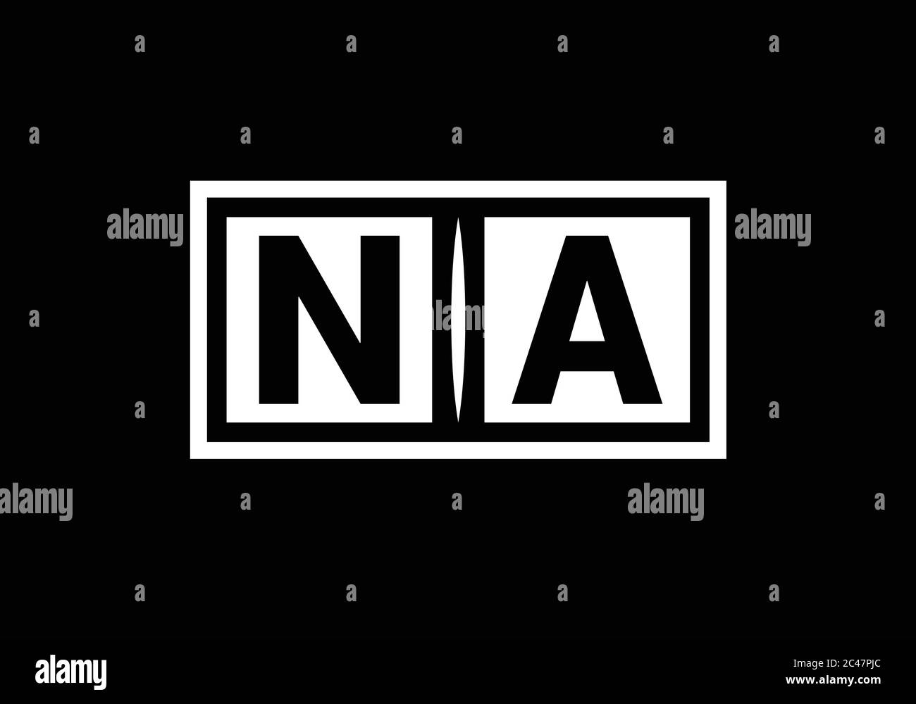 Initial Monogram Letter N A Logo Design Vector Template. N A Letter ...