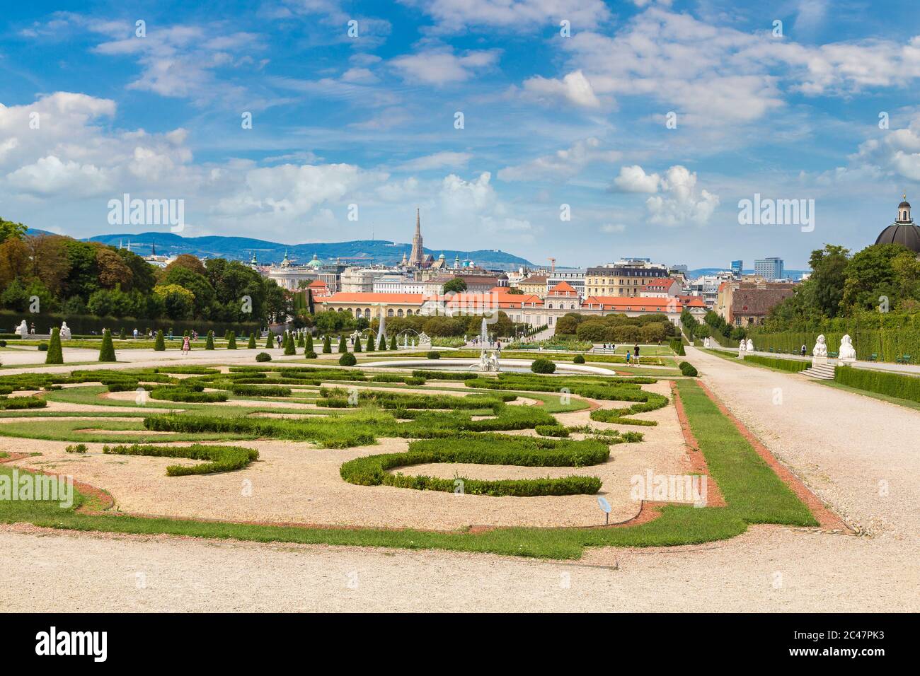 Vienna upper belvedere palace aerial hi-res stock photography and ...