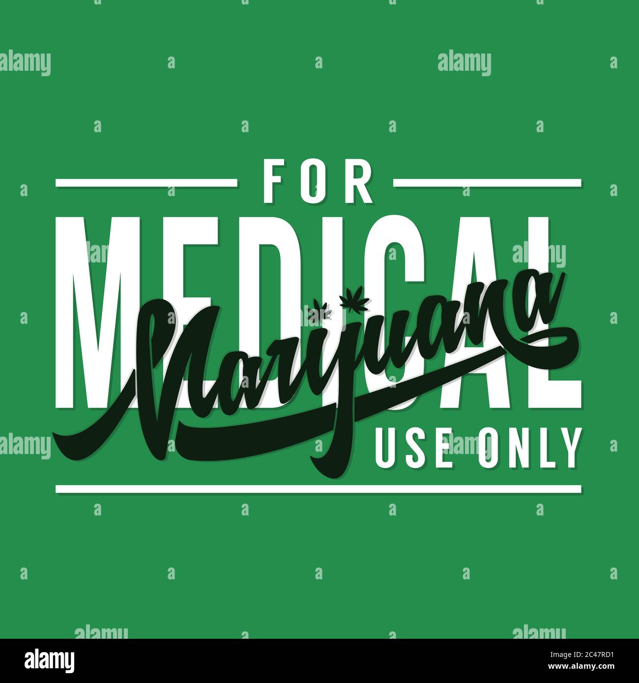 Medical Marijuana. Vector and illustration Stock Vector Image & Art - Alamy