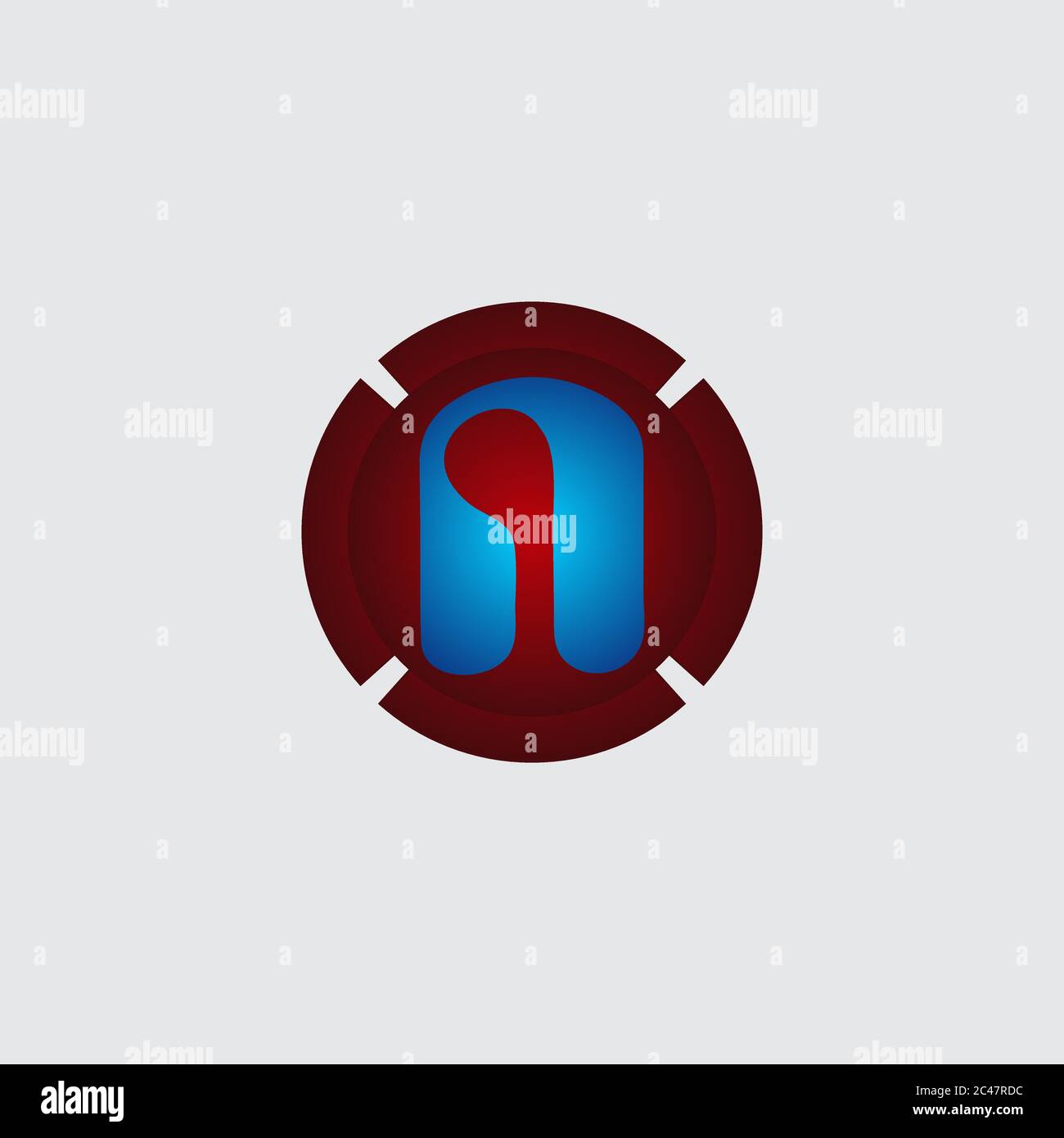 Business corporate initial circle 3d letter n logo design template ...