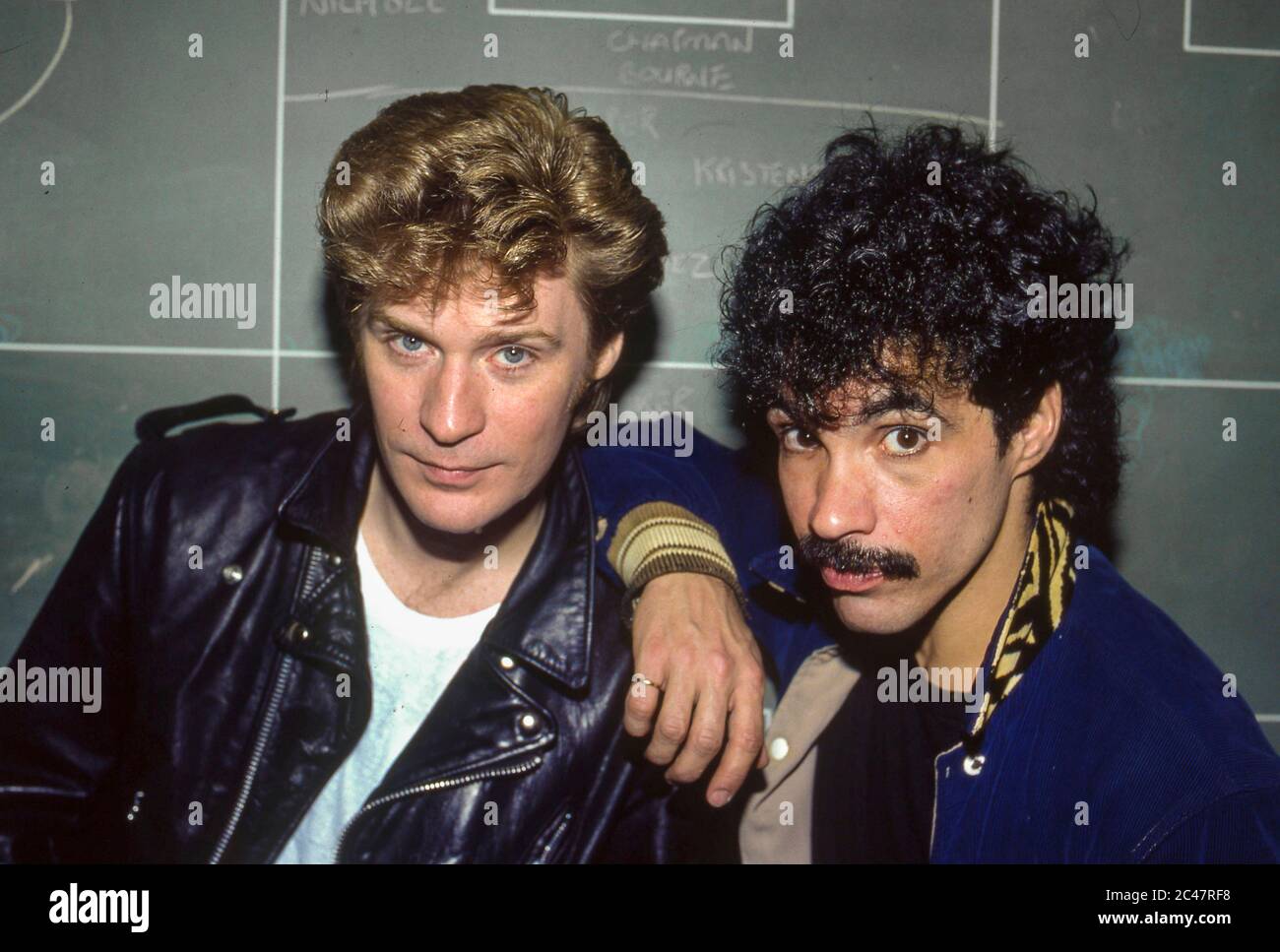 Hall & Oates: Left Darryl Hall with John Oates in San Diego 1982 Stock ...