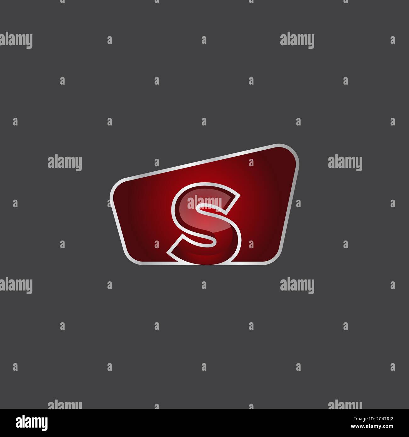 3d red letter s Stock Vector Images - Alamy