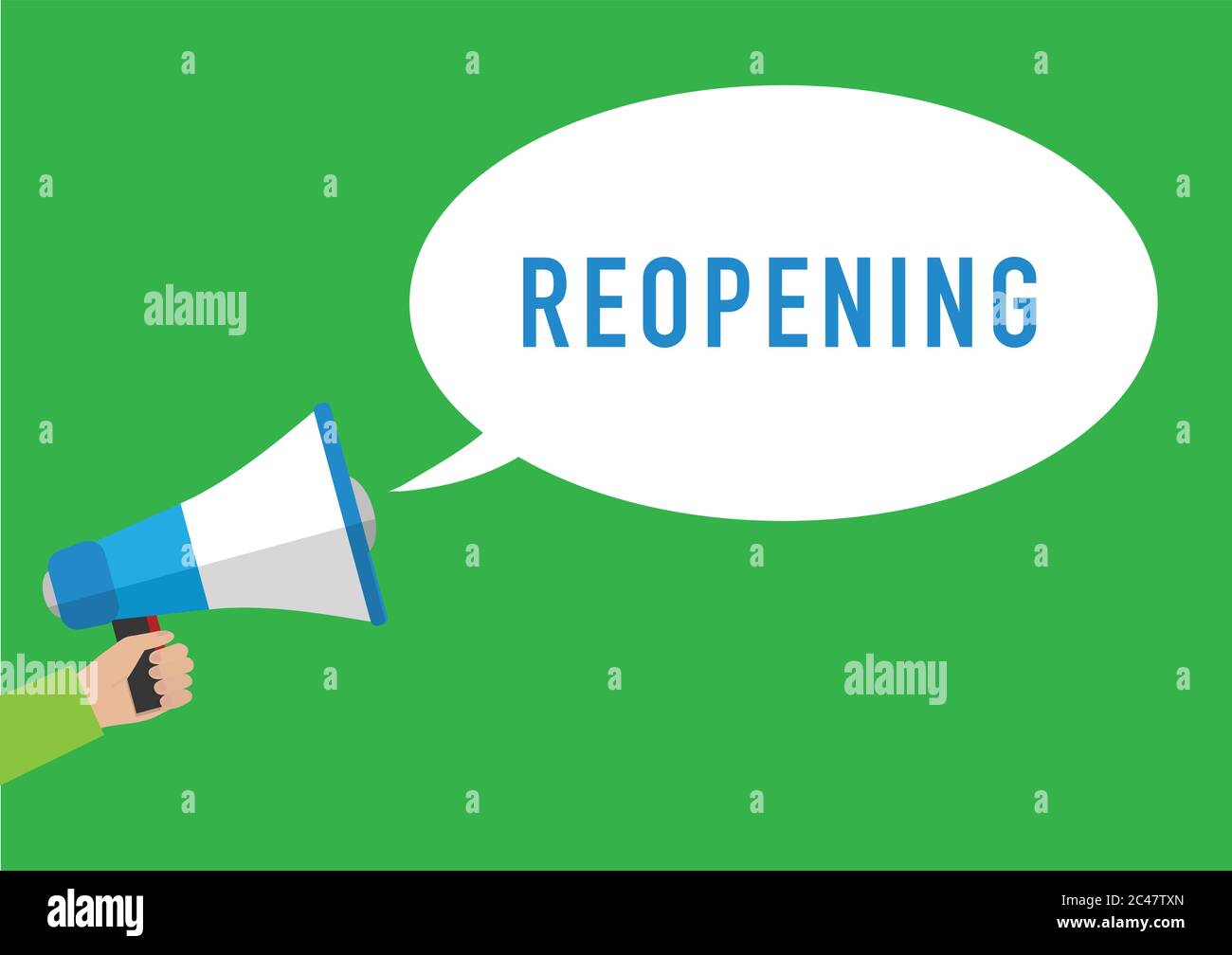 Reopen sign Stock Vector Images - Alamy