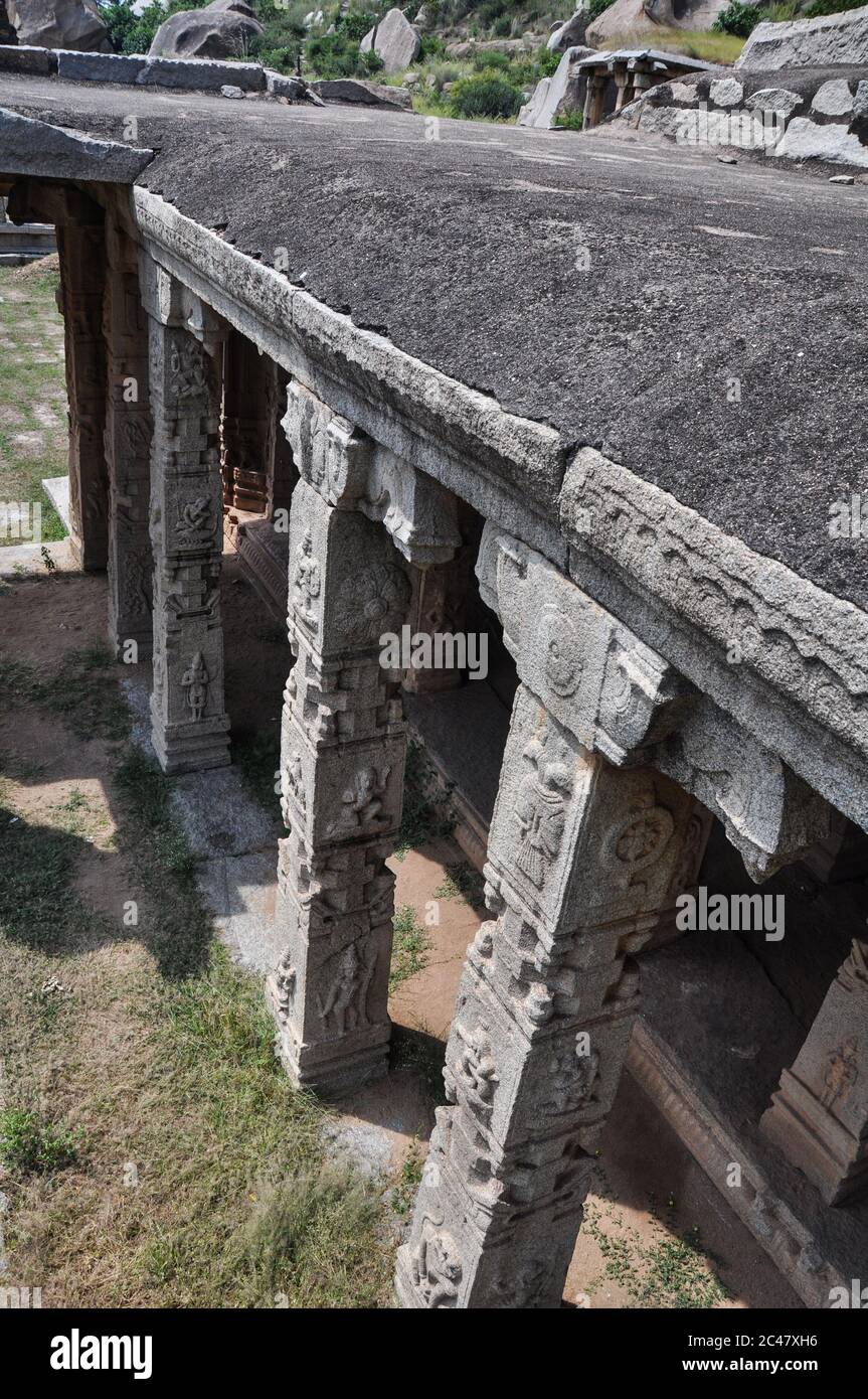 Ancient ruins of Hampi, India Stock Photo - Alamy