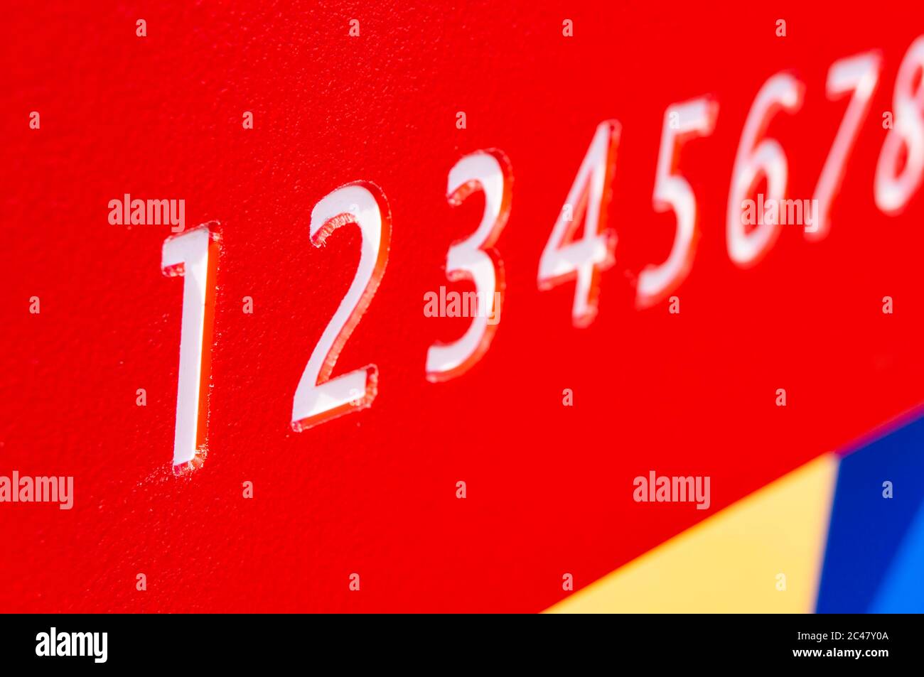 Black numbers on yellow signs hi-res stock photography and images - Alamy