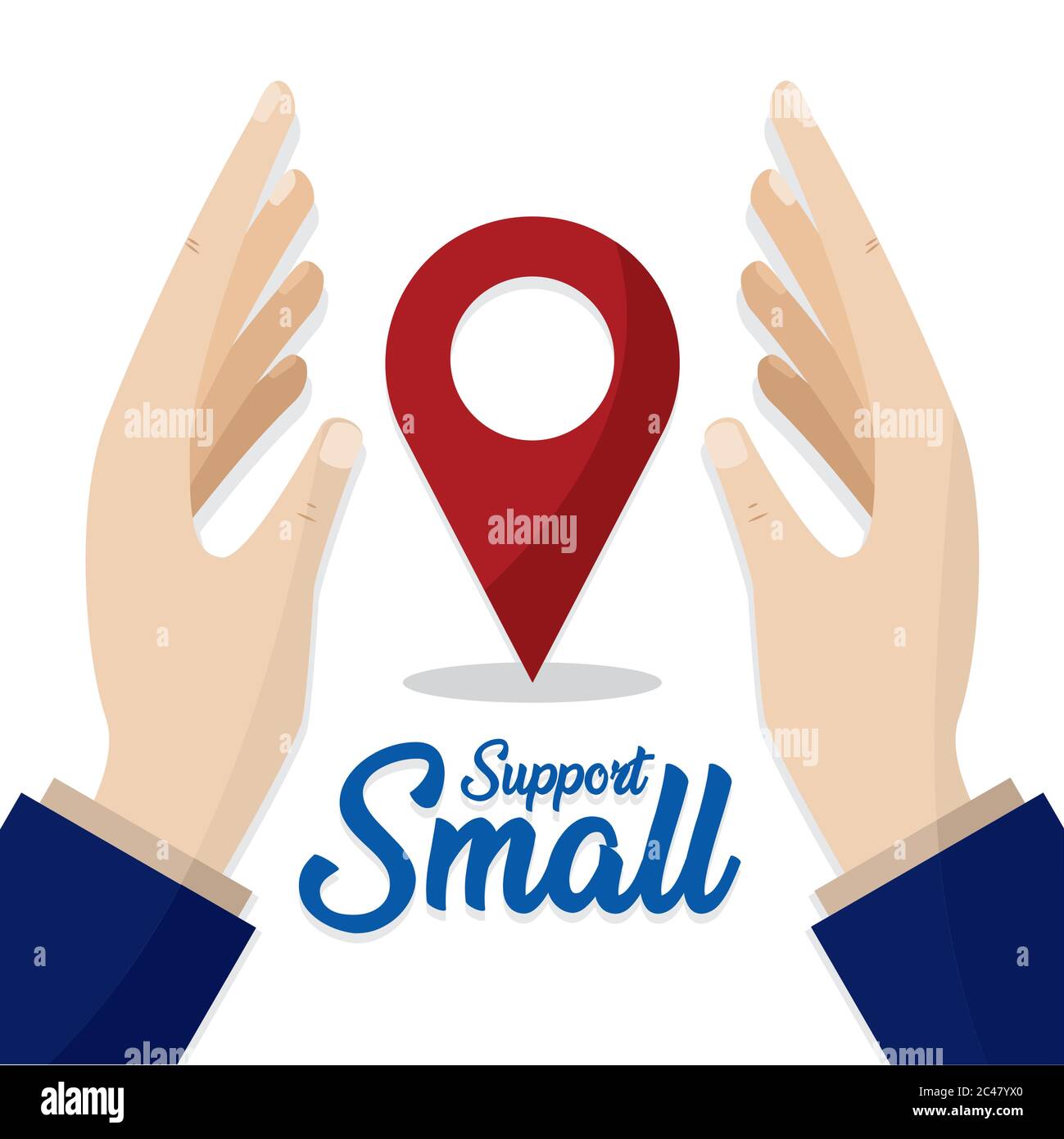 Support small poster Stock Vector Image & Art - Alamy