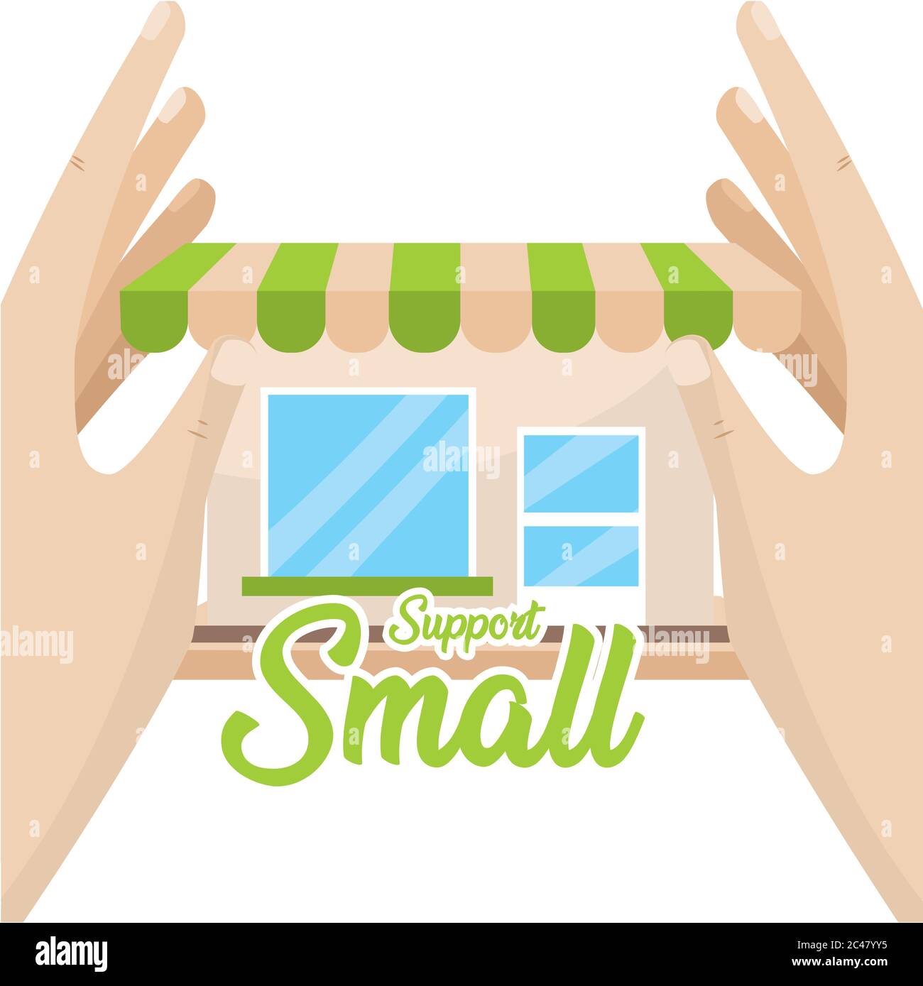 Support small poster Stock Vector Image & Art - Alamy
