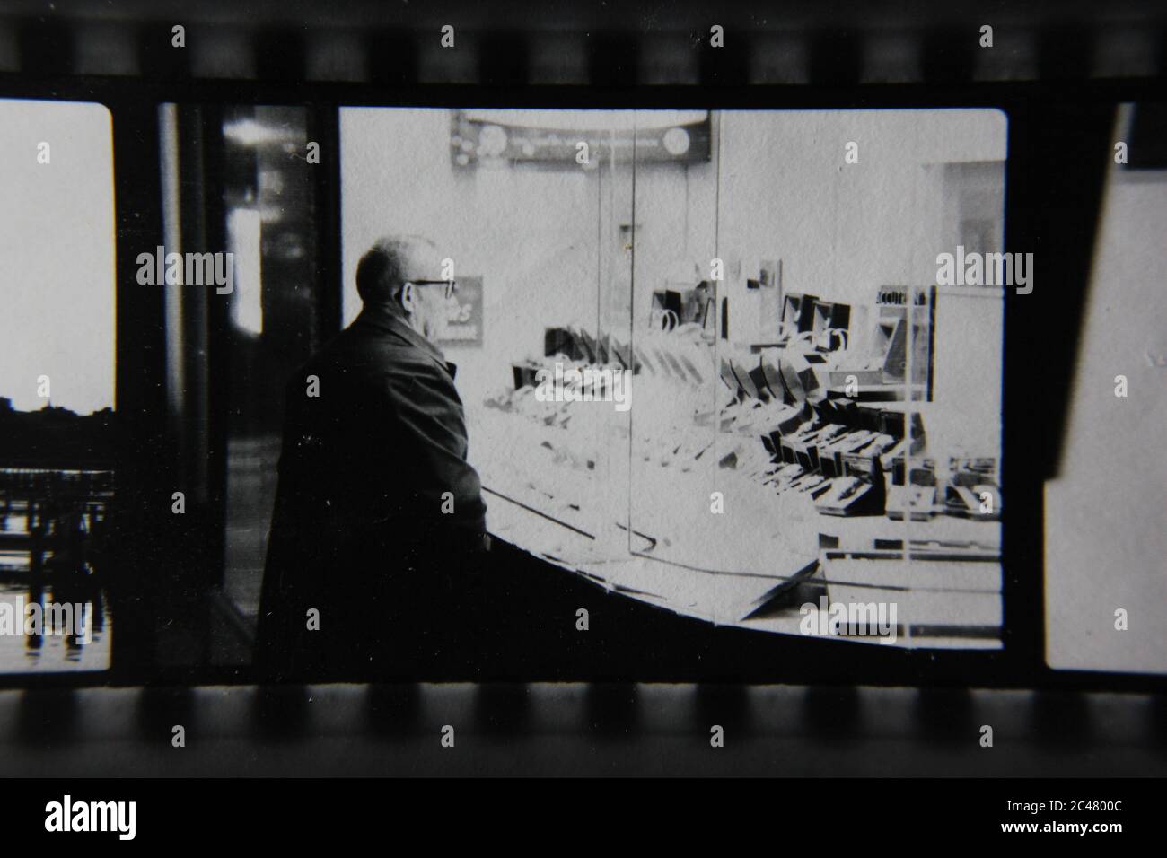 Fine 70s vintage contact print black and white photography of a regular ...