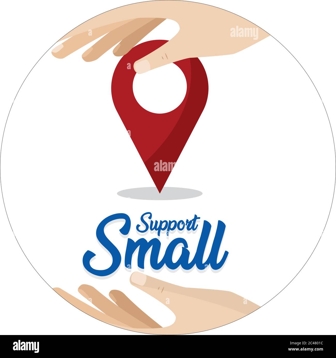 Support small poster Stock Vector Image & Art - Alamy
