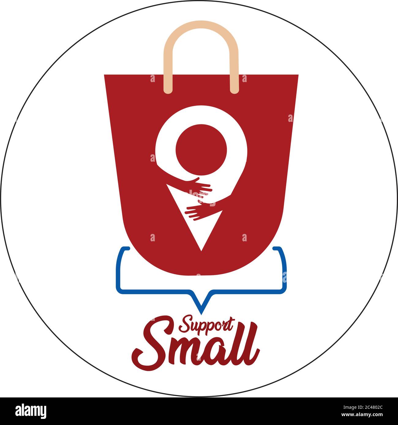 Support small poster Stock Vector Image & Art - Alamy