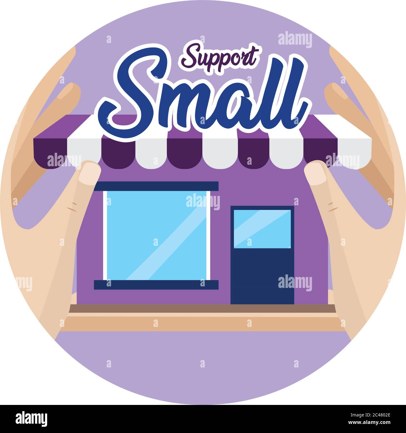 Support small poster Stock Vector Image & Art - Alamy