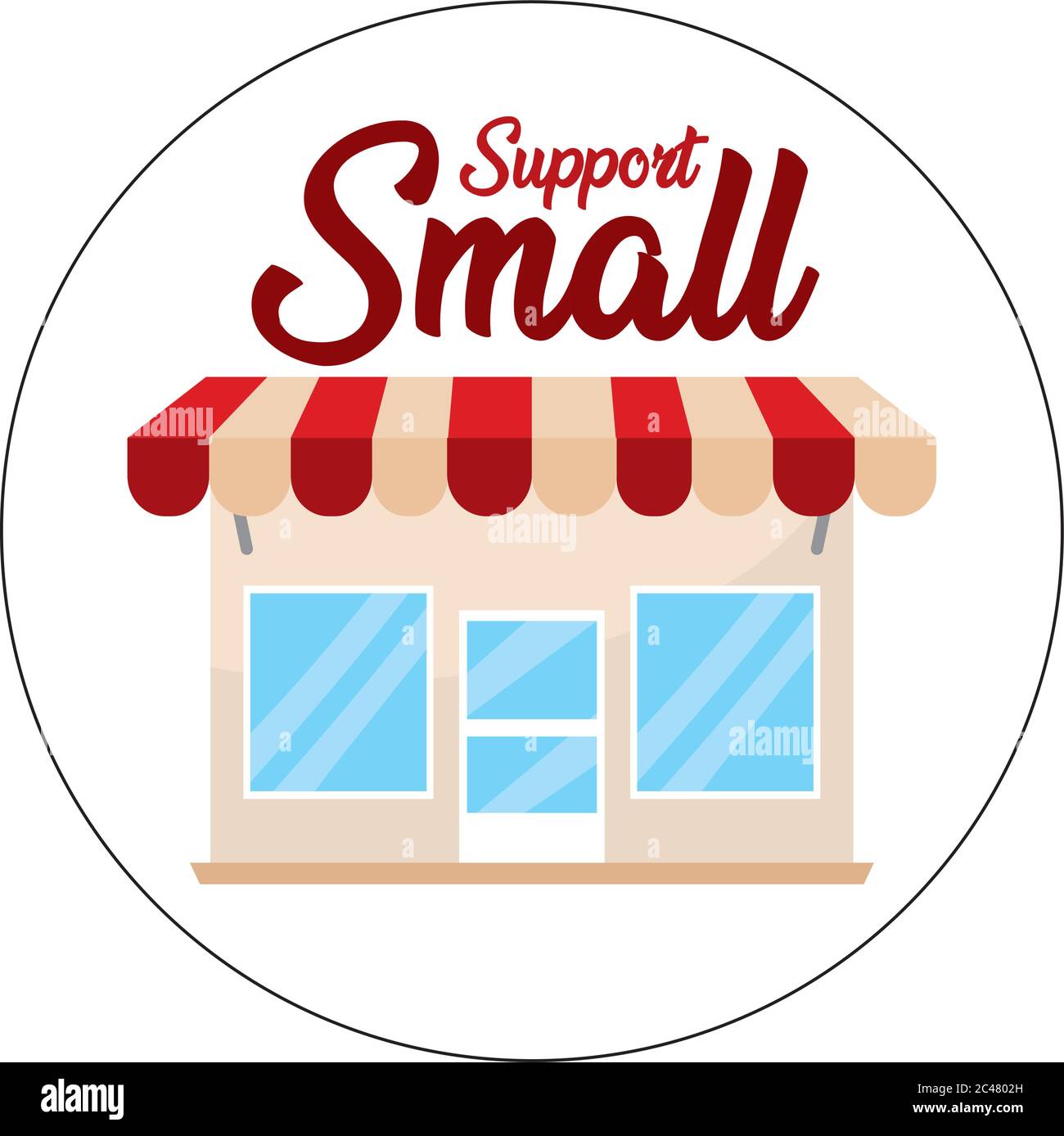 Support small poster Stock Vector Image & Art - Alamy
