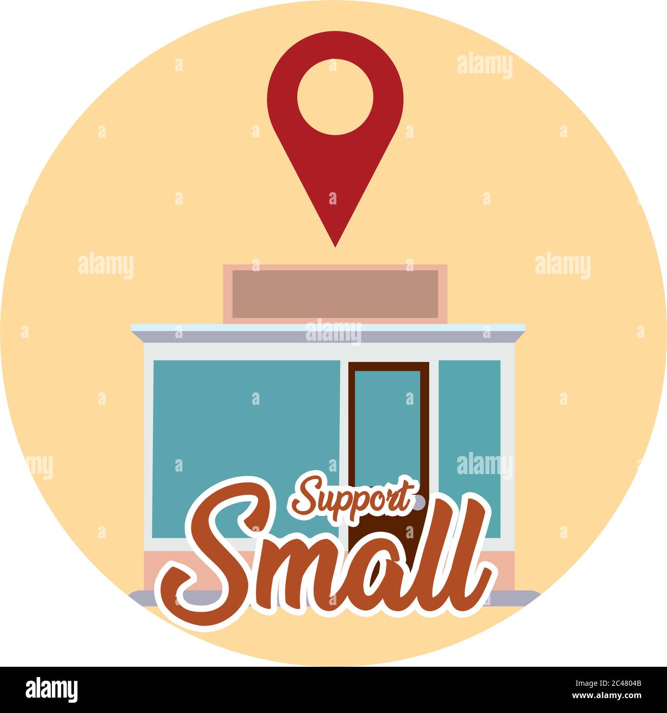 Support small poster Stock Vector Image & Art - Alamy