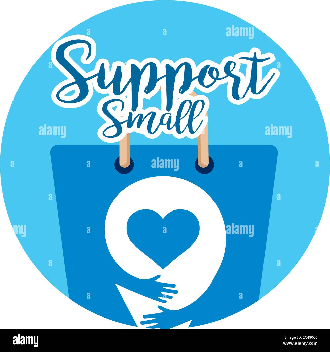 Support small poster Stock Vector Image & Art - Alamy