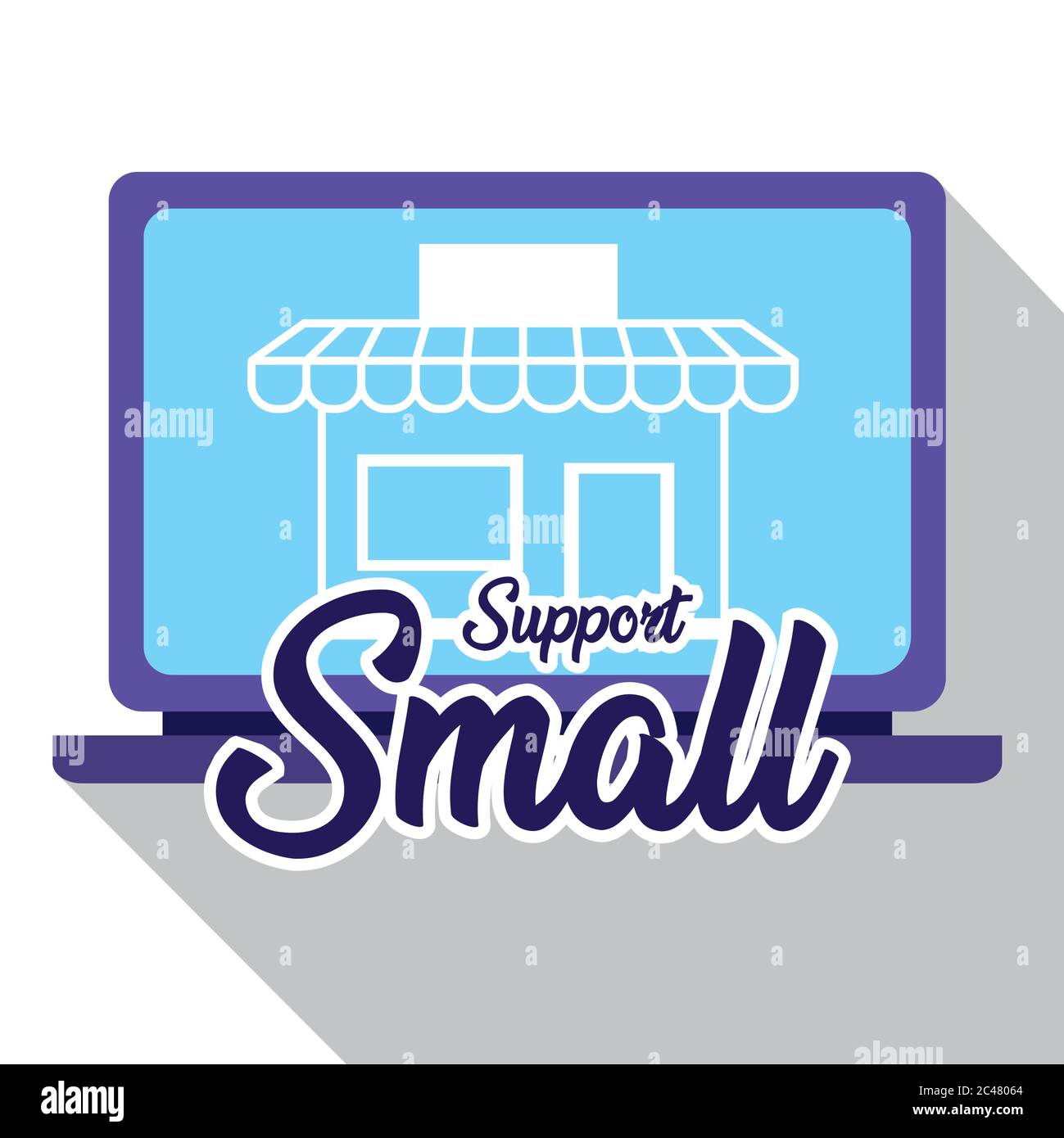 Support small poster Stock Vector Image & Art - Alamy