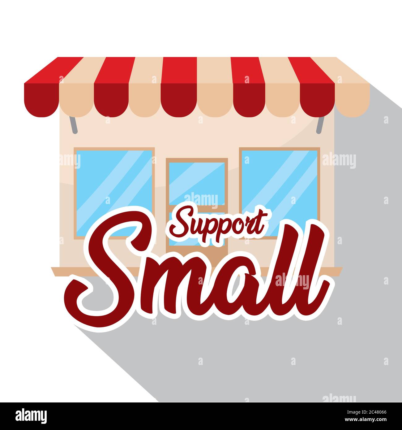 Support small poster Stock Vector Image & Art - Alamy