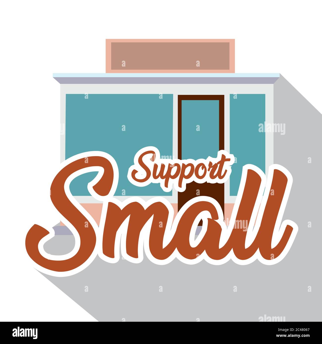Support small poster Stock Vector Image & Art - Alamy
