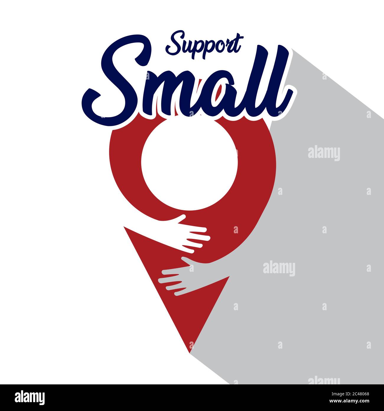 Support small poster Stock Vector Image & Art - Alamy