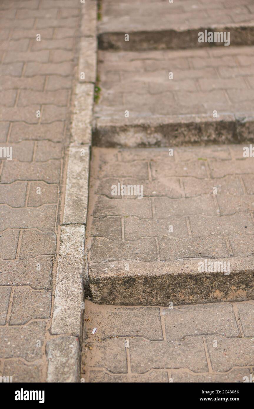 Grey stone stairs wheelchair ramp hi-res stock photography and images ...