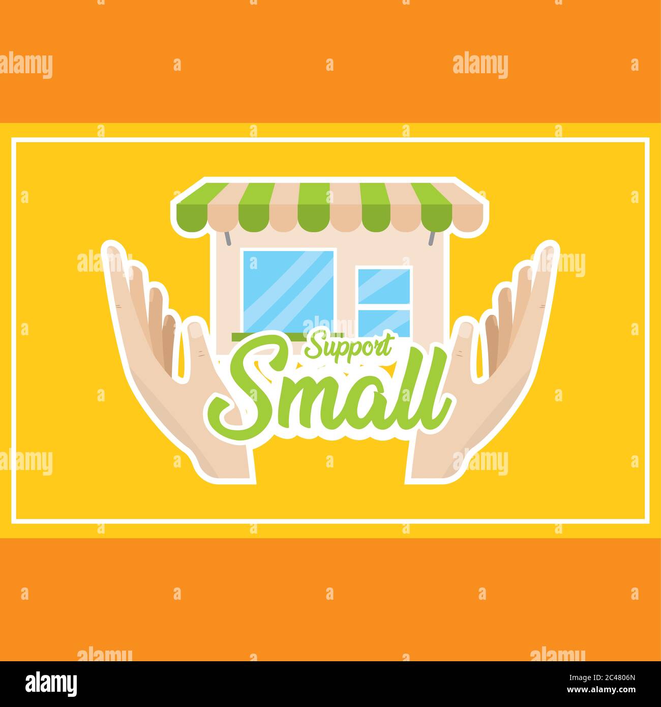 Support small poster Stock Vector Image & Art - Alamy