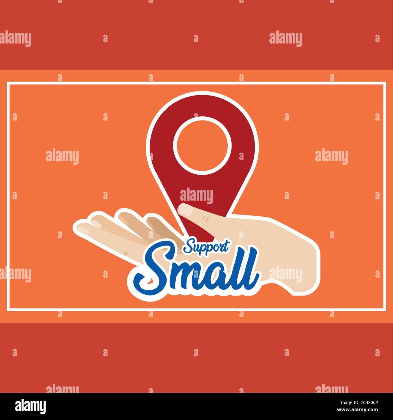 Support small poster Stock Vector Image & Art - Alamy