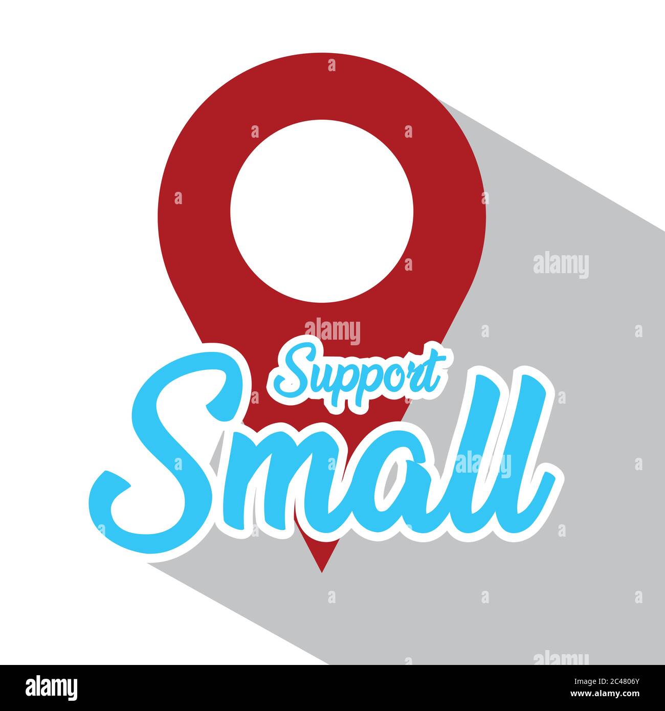 Support small poster Stock Vector Image & Art - Alamy