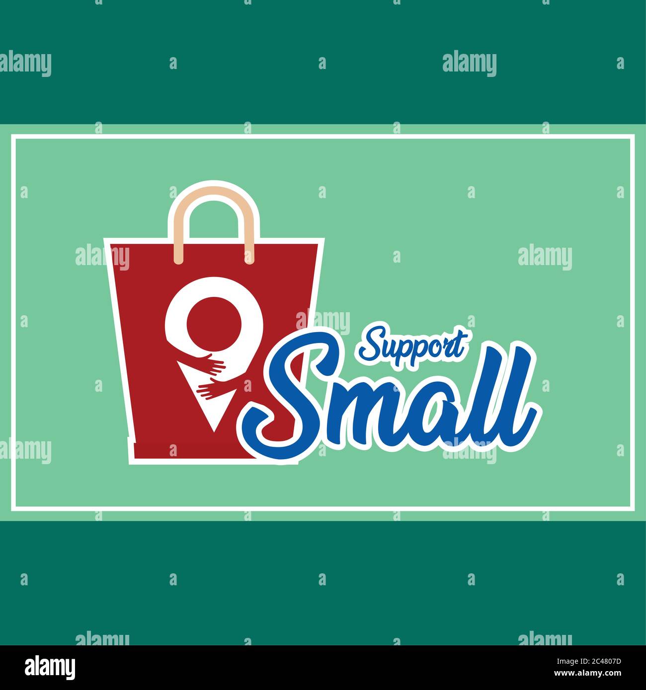 Support small poster Stock Vector Image & Art - Alamy