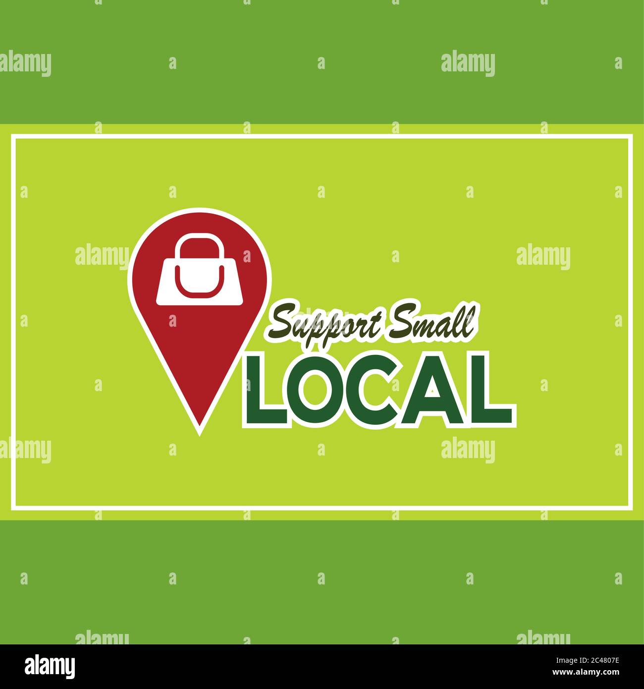 Support small poster Stock Vector Image & Art - Alamy
