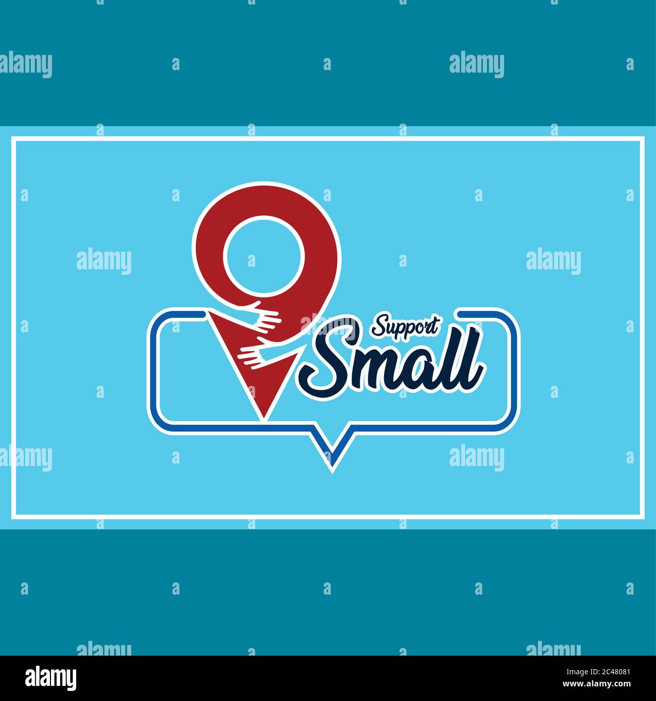Support small poster Stock Vector Image & Art - Alamy