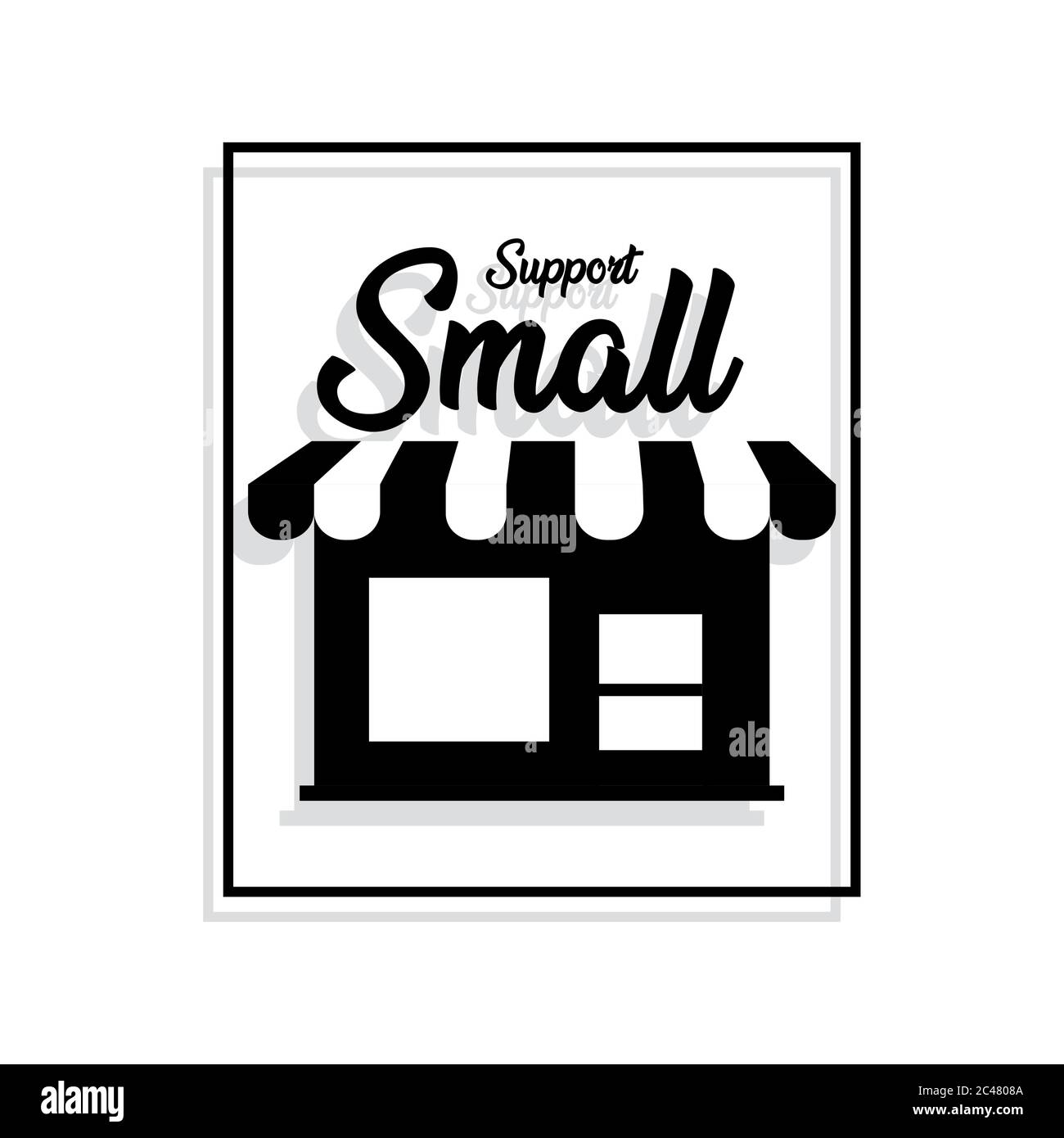 Support small poster Stock Vector Image & Art - Alamy