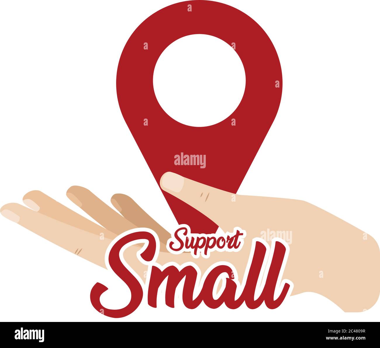 Support small poster Stock Vector Image & Art - Alamy