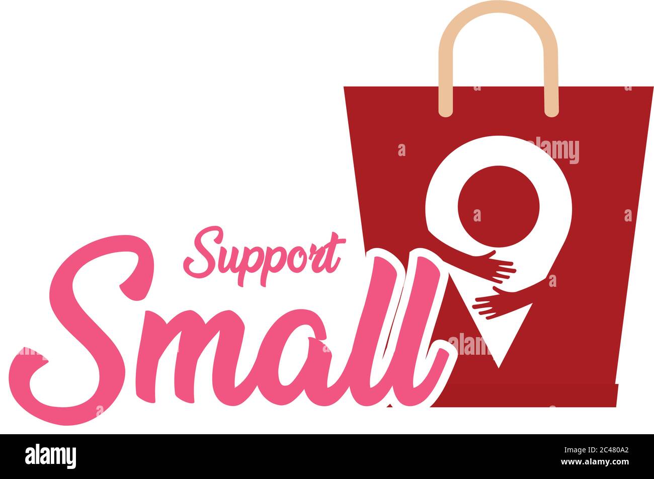 Support small poster Stock Vector Image & Art - Alamy