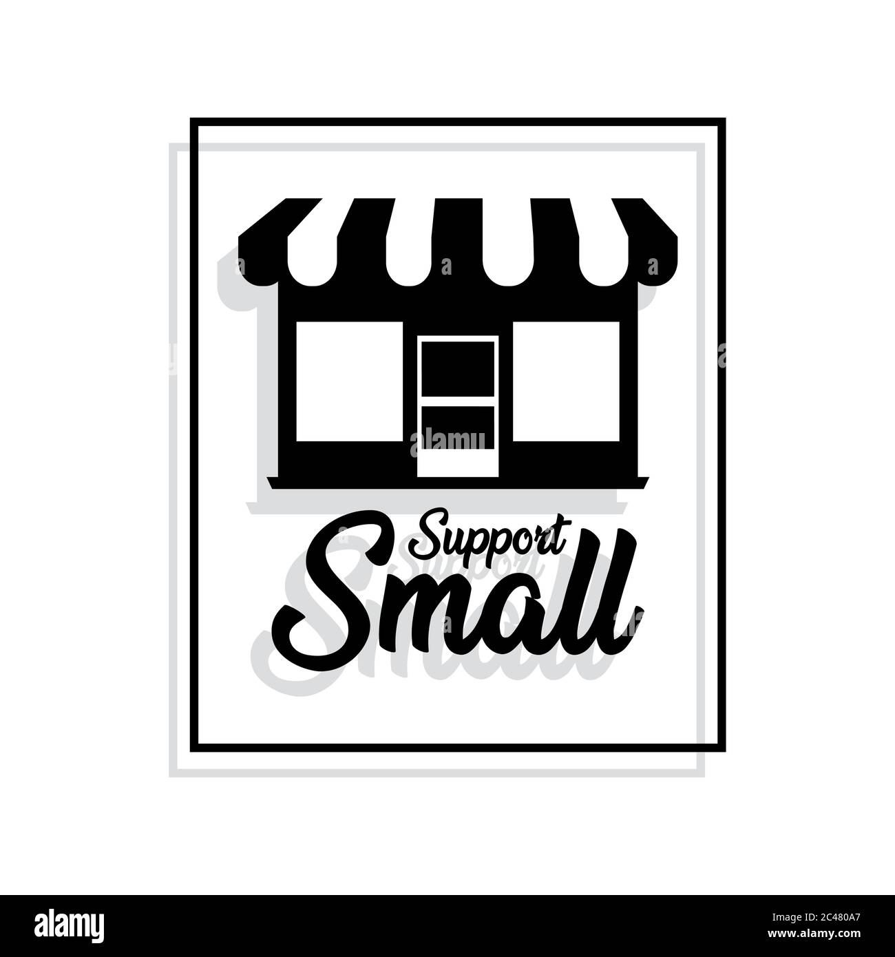 Support small poster Stock Vector Image & Art - Alamy