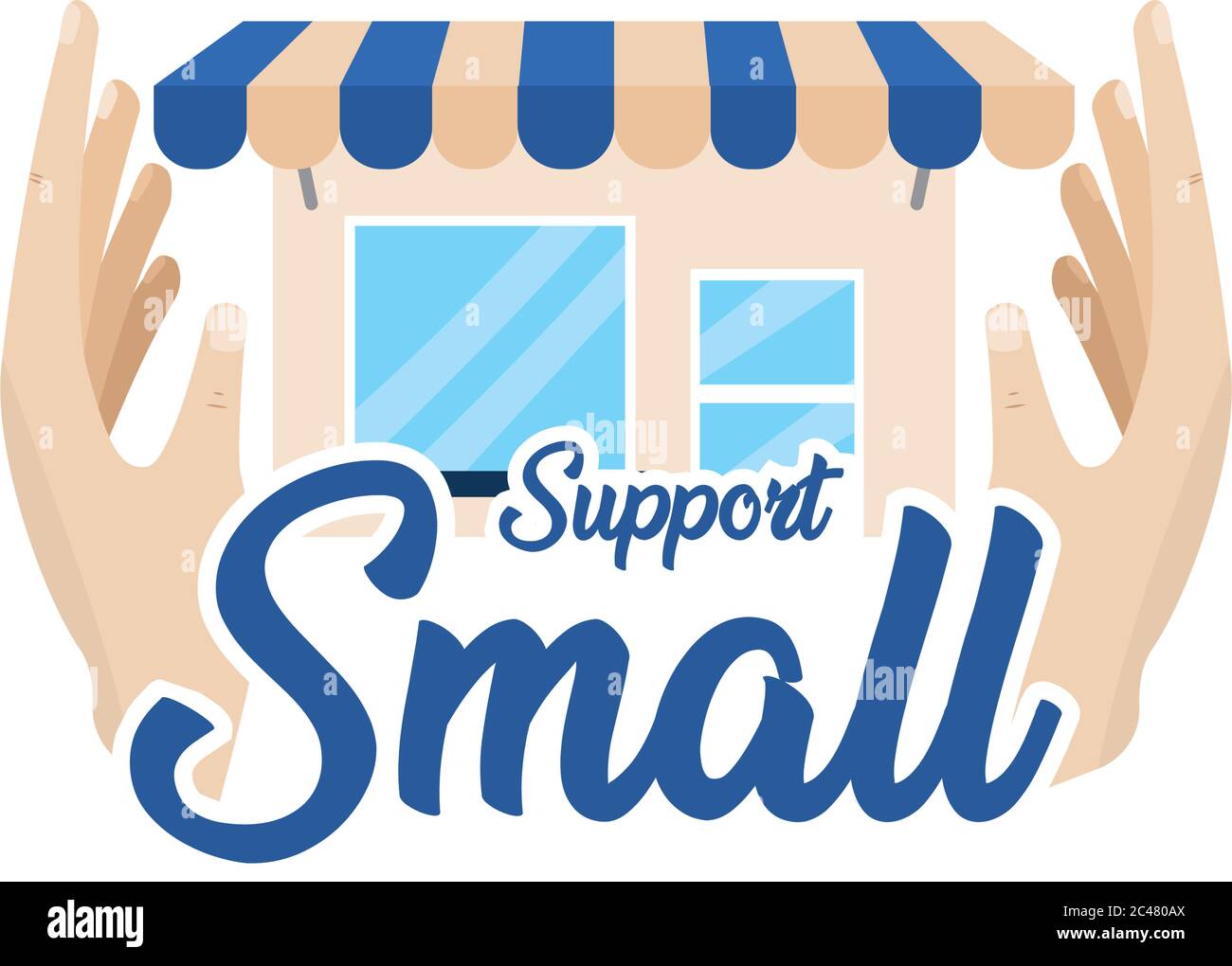 Support small poster Stock Vector Image & Art - Alamy