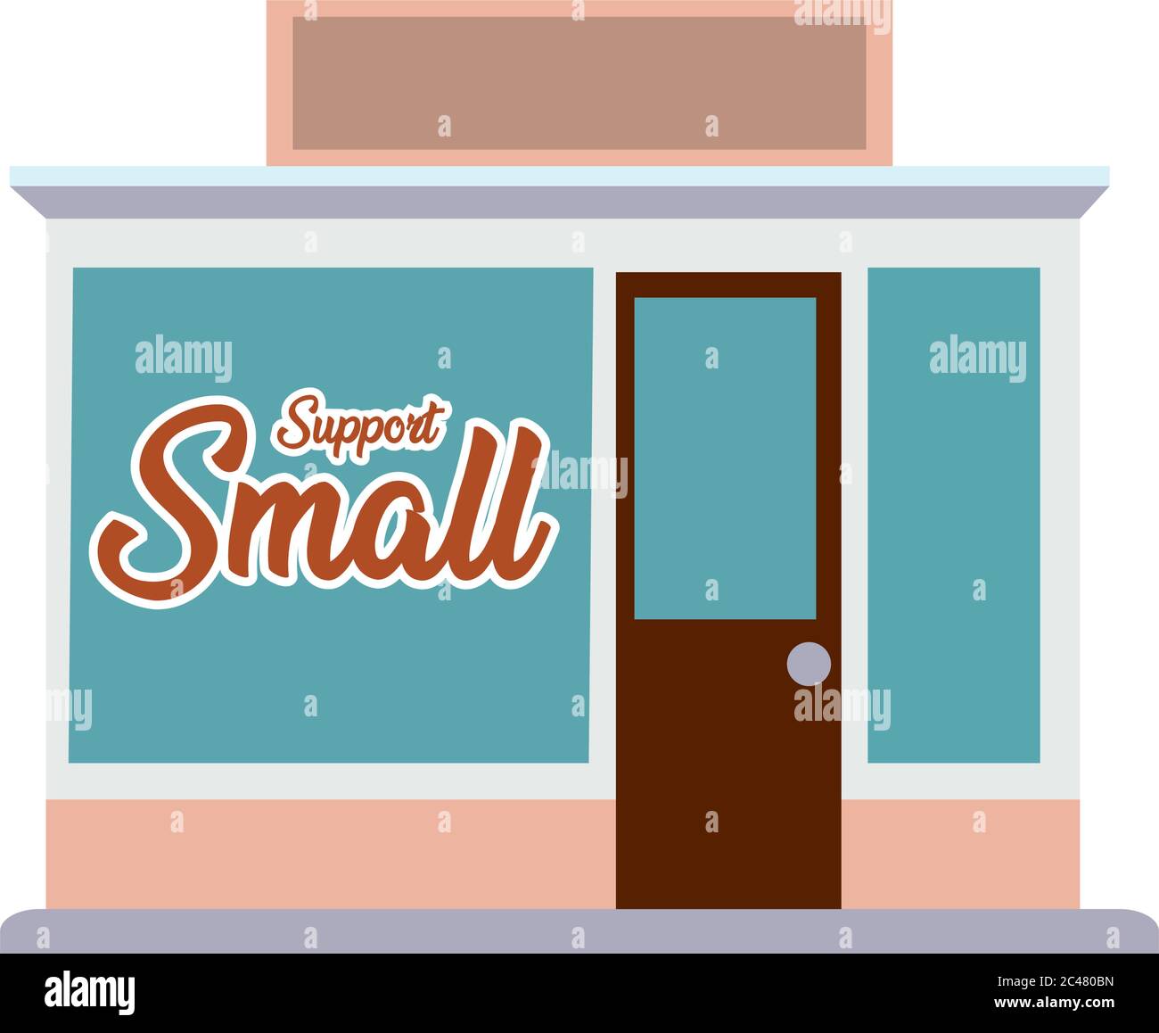 Support small poster Stock Vector Image & Art - Alamy
