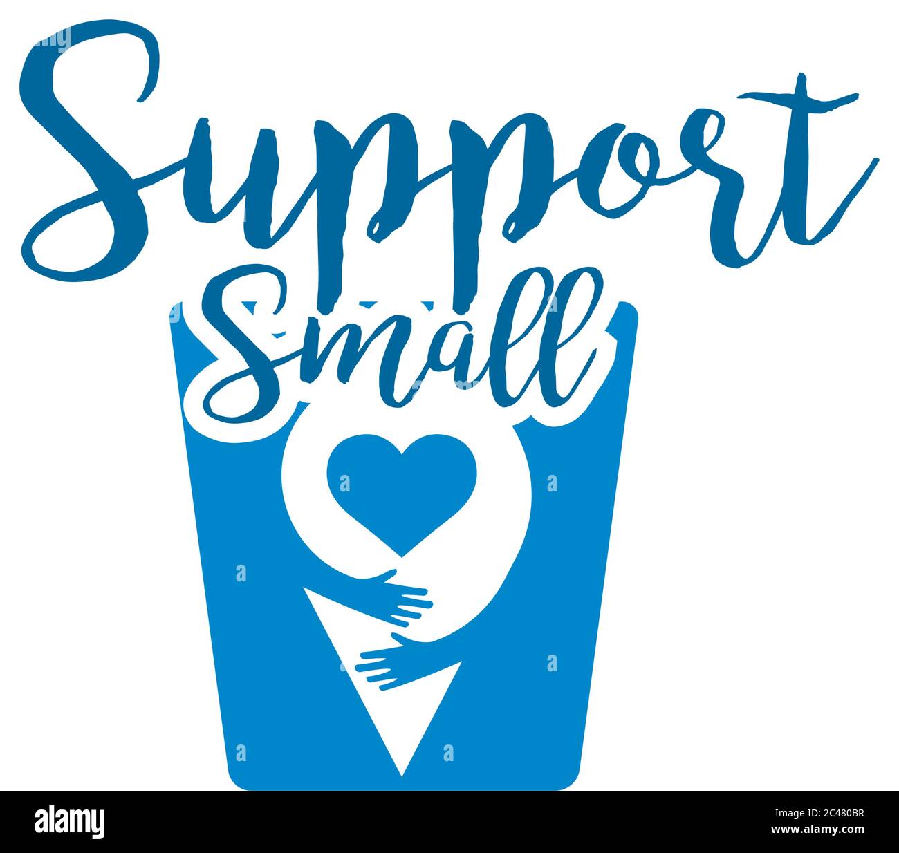 Support small poster Stock Vector Image & Art - Alamy