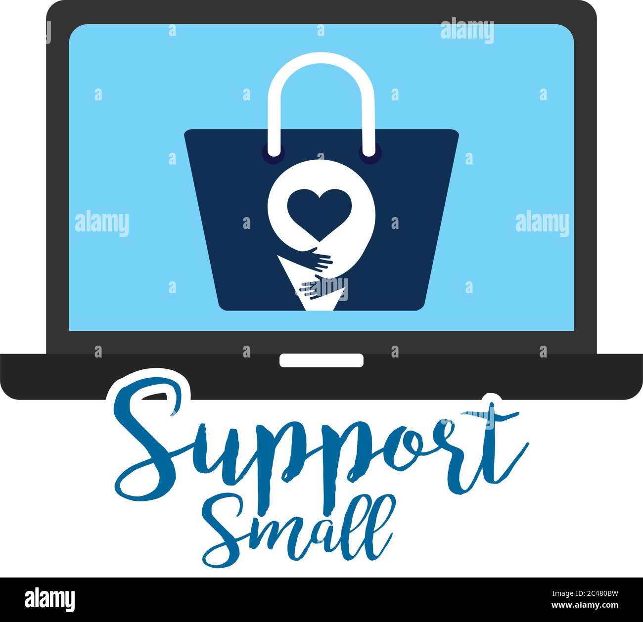 Support small poster Stock Vector Image & Art - Alamy