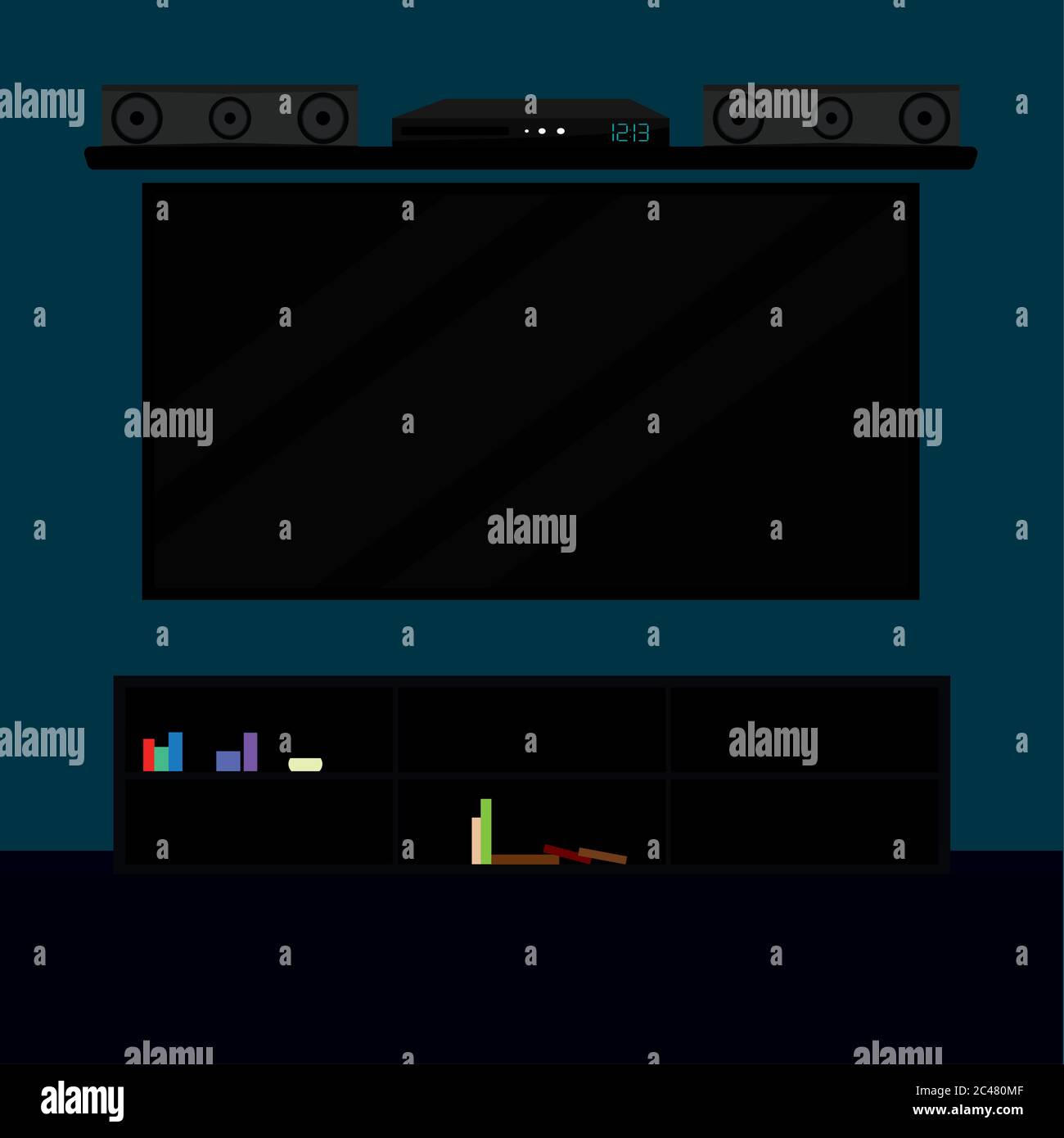 Movie theater sound system Stock Vector Images - Alamy