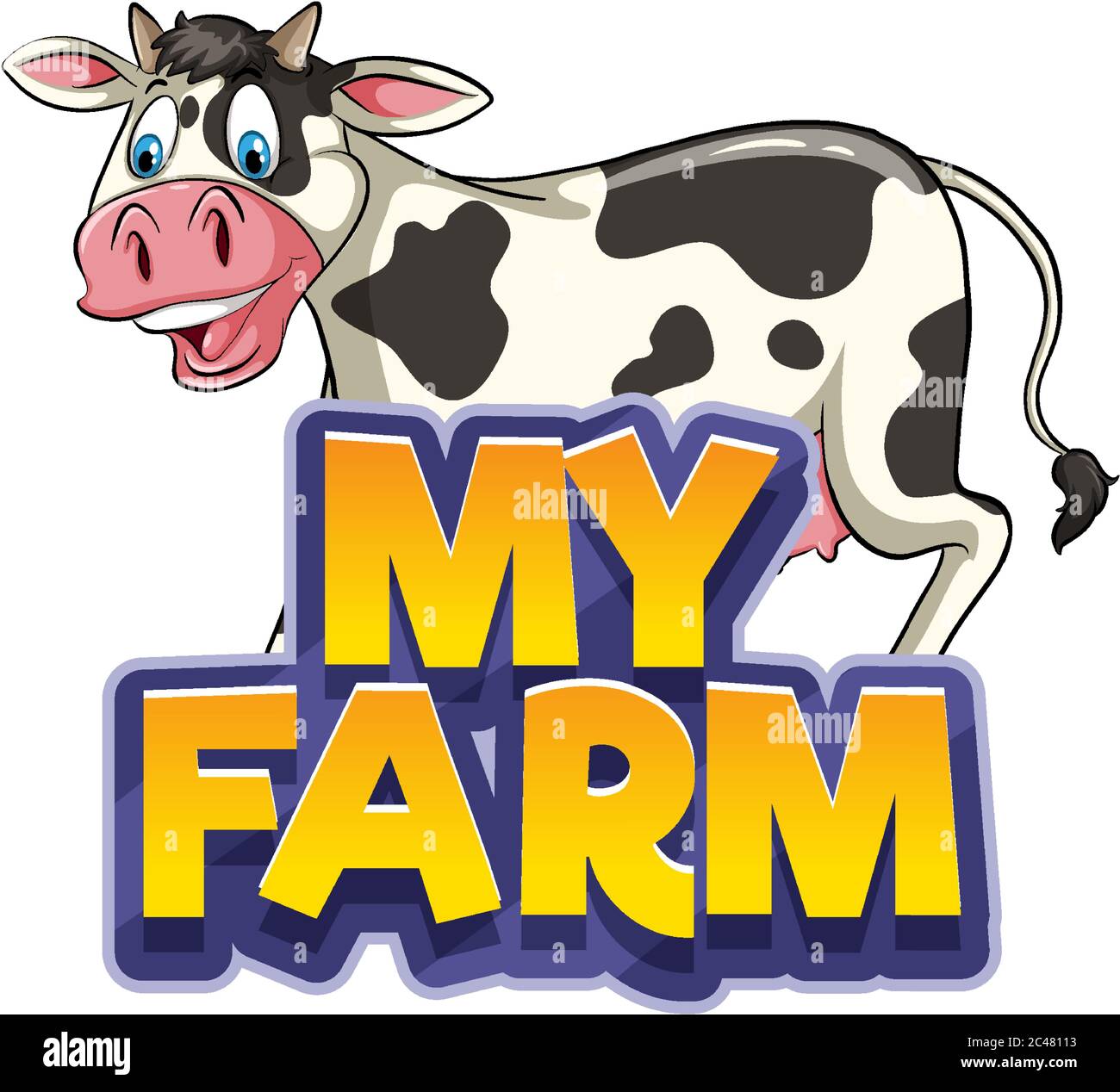 English cow Cut Out Stock Images & Pictures - Alamy