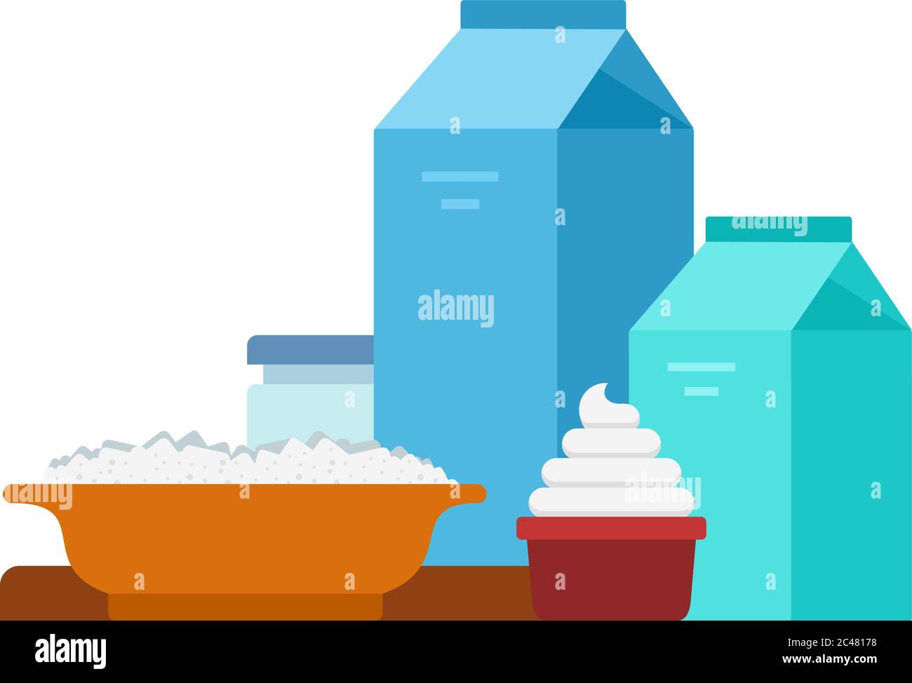 Cottage cheese packaging design hi-res stock photography and images - Alamy
