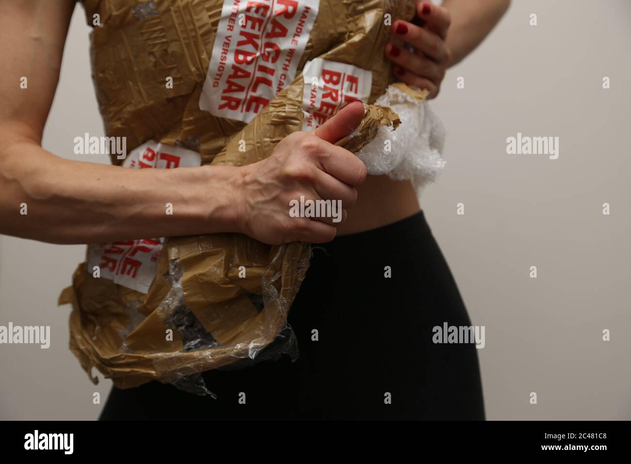 Women as fragile hi-res stock photography and images - Alamy