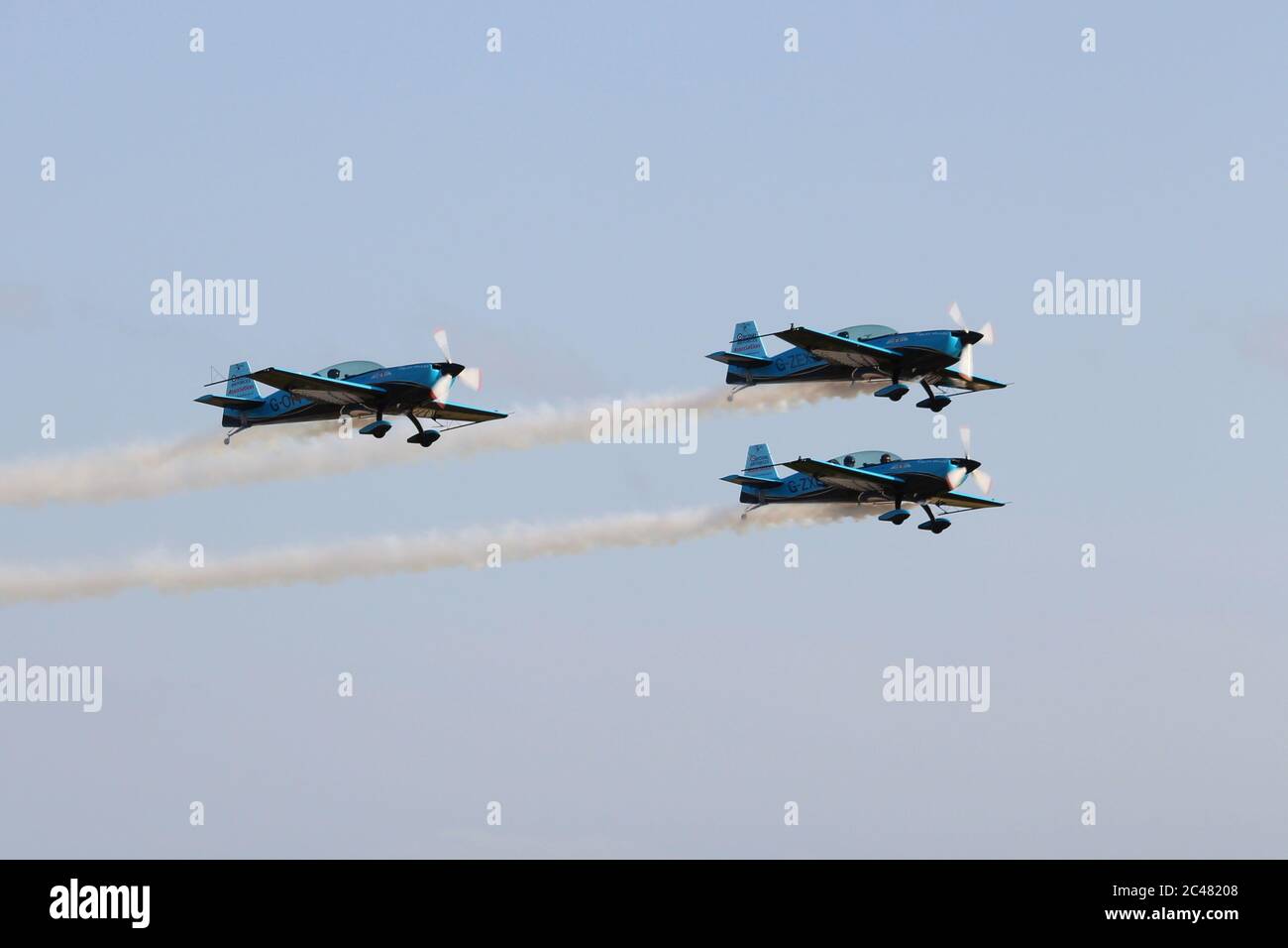 The Blades aerobatic team, during their display at the RAF Leuchars ...