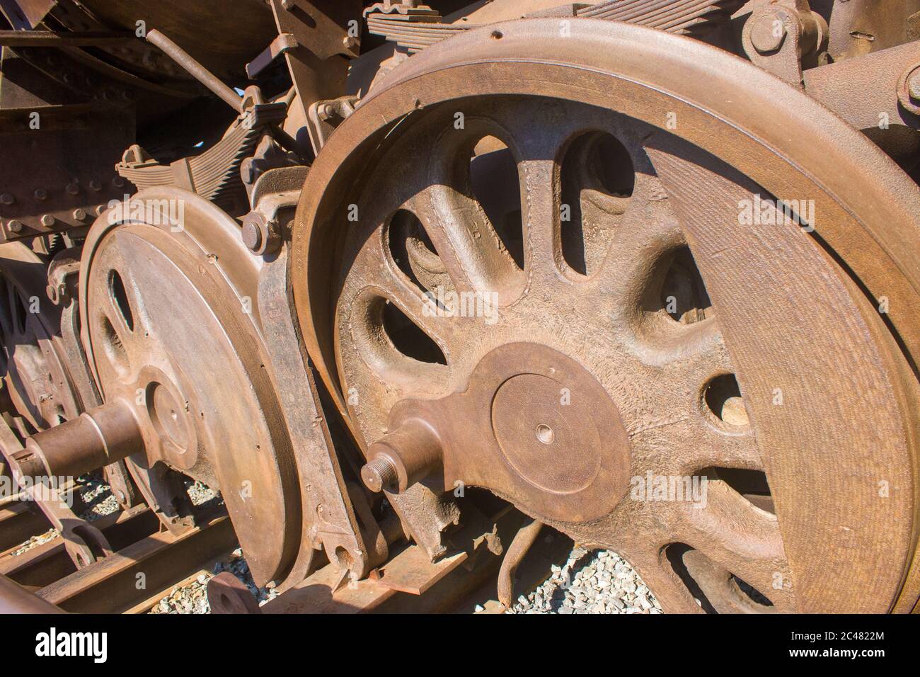 Panmunjom, South Korea - Nov 10th, 2017: the wheels of Rusted military ...