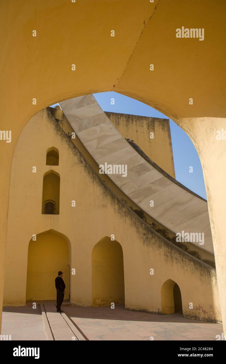Jantar Mantar, an astronomic observation site, built in the early 18th ...