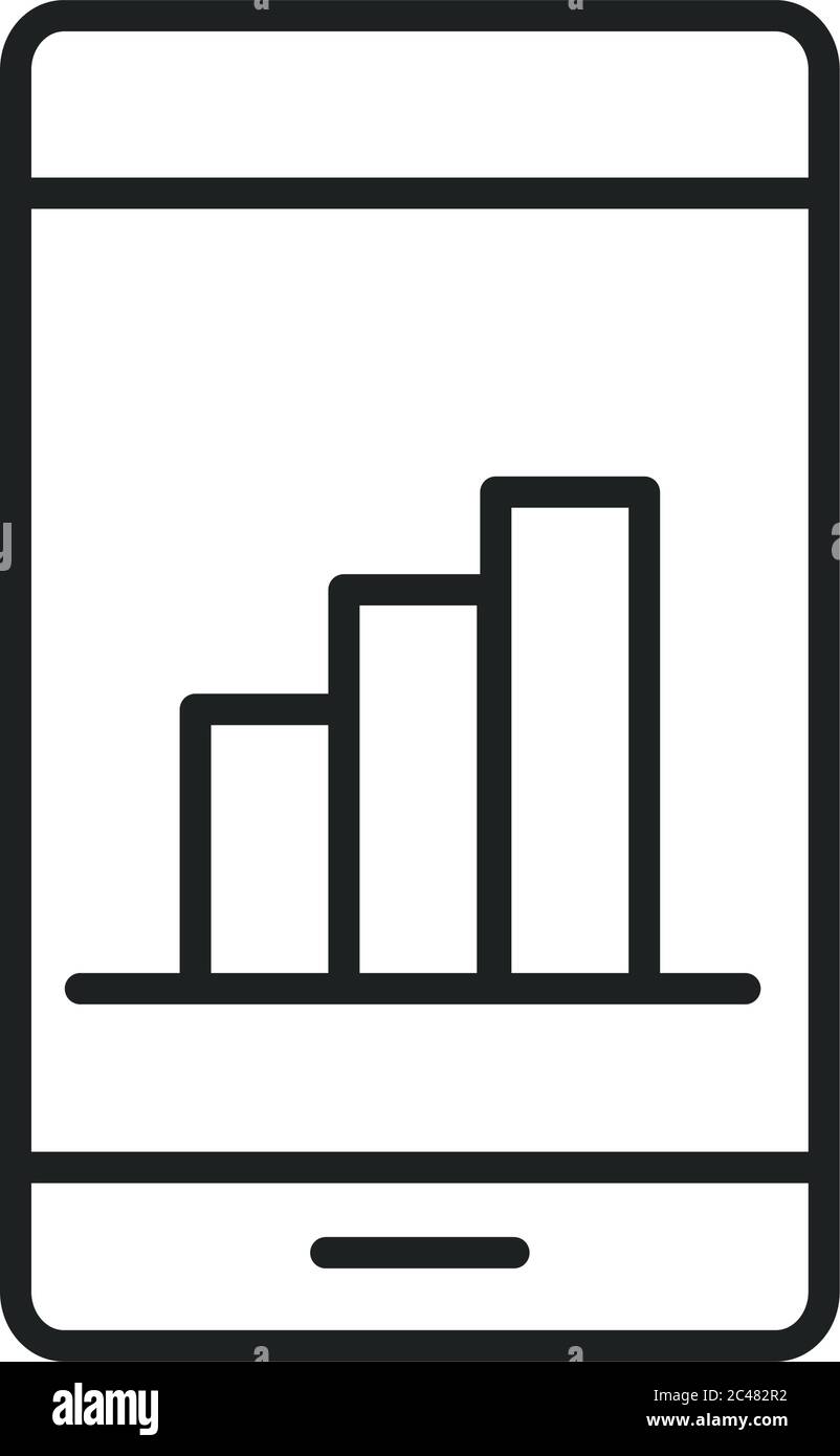 mobile phone or smartphone report statistics business, electronic ...